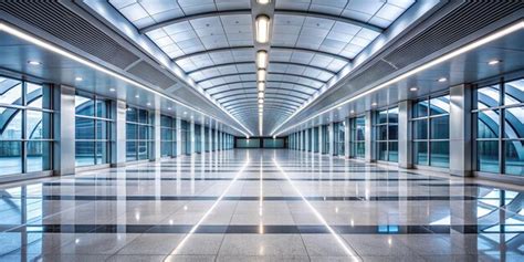 Empty Floor And Modern Architectural Passageway Premium Ai Generated