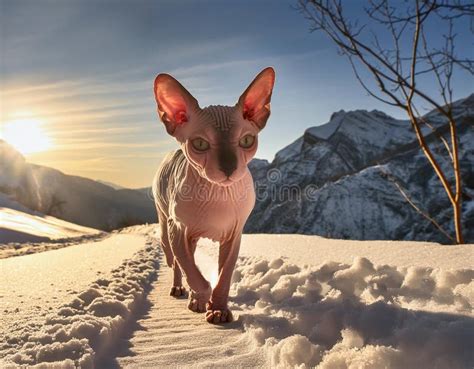 Sphynx Cat Portrait Capturing The Unique Beauty Of A Hairless Feline