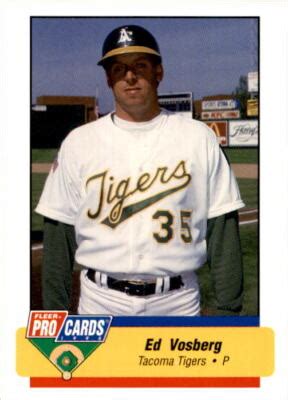 1994 Tacoma Tigers Fleerprocards 3176 Ed Vosberg Tucson Arizona