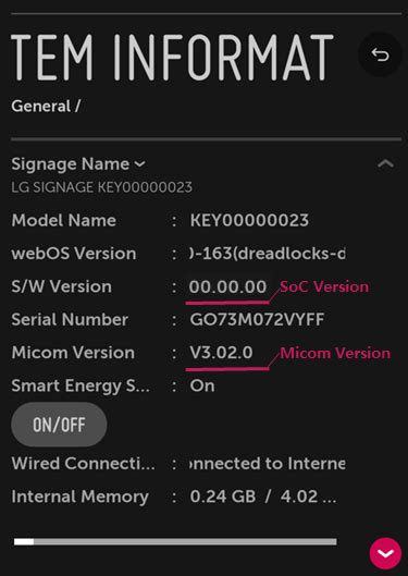 LG WebOS Screen Configuration Manual