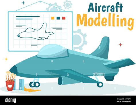 Aircraft Modelling And Crafting Illustration With Assembling Or