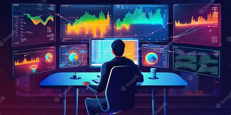 Premium Ai Image Analyst Uses A Computer Technology Business Analysis