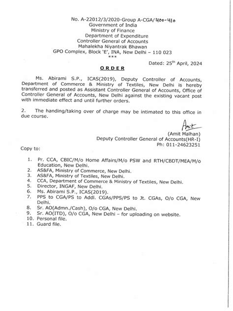 Orderno400 410dated25042024 Transfer Posting Ms Abirami S P Pdf