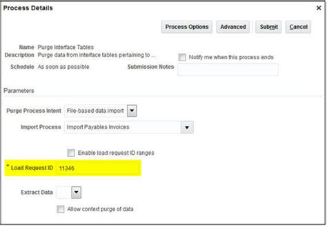 Purge Erp Financials Interface Tables — Cloud Customer Connect