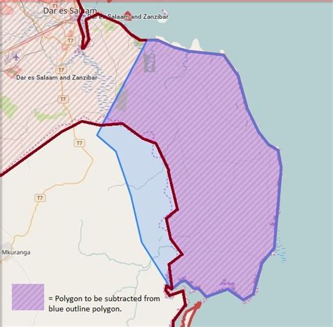 Turf Difference Function And Coincident Polygon Boundaries Geographic Information Systems