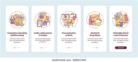 Energy Drinks Dangers Onboarding Mobile App Stock Vector Royalty Free 1873913677 Shutterstock