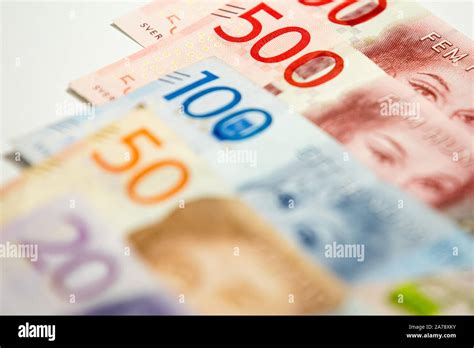 Swedish Krona Banknotesthe Krona Is The Official Currency Of Sweden