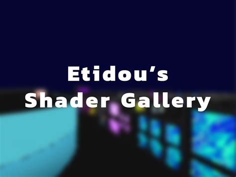 Etidous Shader Gallery Aards Honorable Mention