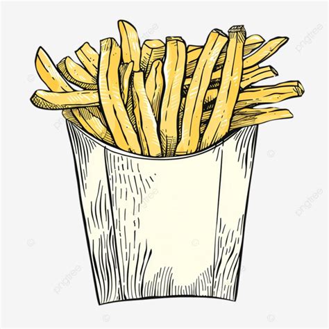 종이 팩에 감자튀김 낙서 낙서 프랑스 국민 감자튀김 Png 일러스트 및 이미지 에 대한 무료 다운로드 Pngtree