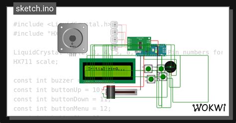 Weight With Alarm Limit Wokwi Esp32 Stm32 Arduino Simulator