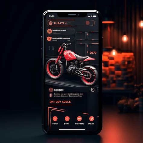 Premium Ai Image Mobile App Layout Design Of Tech Gadget Delivery With Futuristic And High