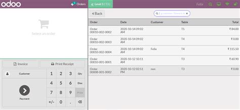 Table Management Odoo 14 Enterprise Edition Book PoS