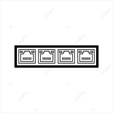 이더넷 포트 Lan 네트워크 아이콘 전자 커넥터 회로망 Png 일러스트 및 벡터 에 대한 무료 다운로드 Pngtree