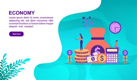 캐릭터와 경제 일러스트 개념입니다 배너 프레젠테이션 소셜 미디어 포스터 광고 및 프로 모션에 대 한 템플릿 개념에 대한 스톡