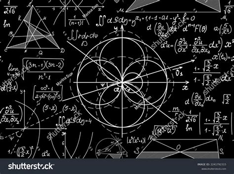 Math Educational Vector Seamless Background Scientific Stock Vector Royalty Free