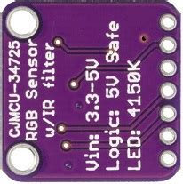 TCS RGB Color Sensor Module Wiki