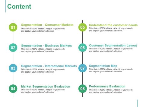 Content Segmentation Consumer Markets Ppt Summary Graphics Download PowerPoint Presentation