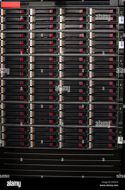 Hard Disk Array For A File Server In A Corporate Computer Network Stock Photo Alamy