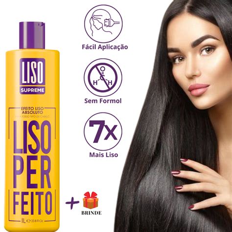 Progressiva Orgânica Liso Perfeito 1l Sem Formol Profissional