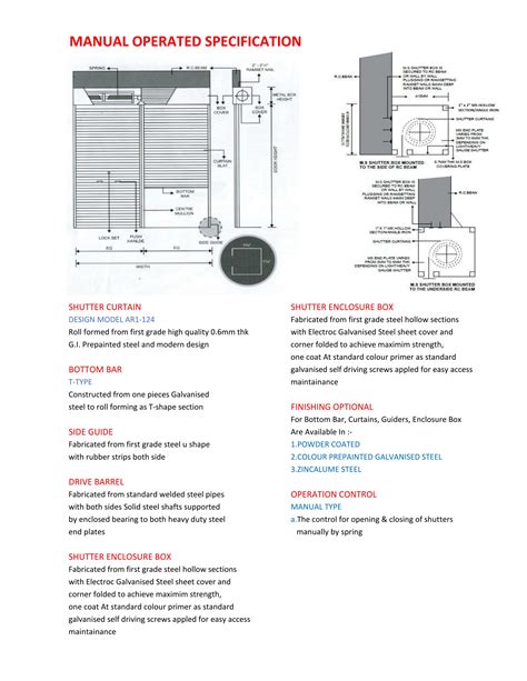 Roller Shutter Structure Andah Roller