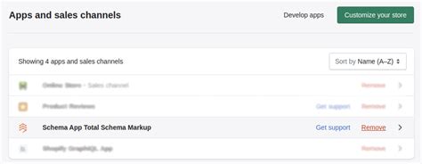 how to remove schema app total schema markup app from shopify schema