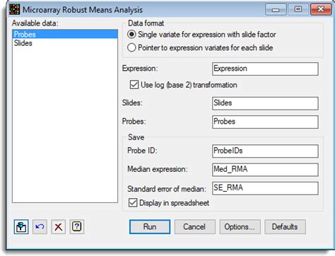 Microarray Robust Means Analysis • Genstat Knowledge Base 2023