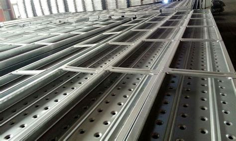 Perforated Metal Cat Plank Platform Platform Deck Metal Scaffolding Planks Hooks Scaffold Plank