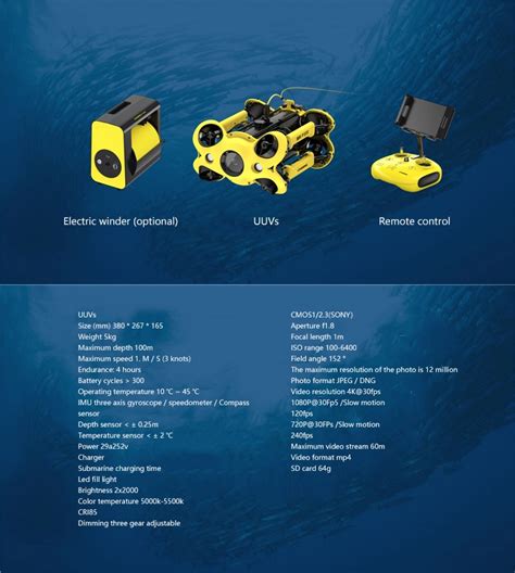 Project Progress Monitoring Underwater Rescue Drone Professional Diving Submarine Exploration