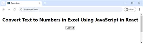 Convert Text To Numbers Or Numbers To Text In Excel With Javascript In