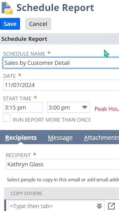 Netsuite Tip How To Schedule Reports Youtube