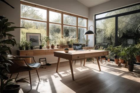 Redefining The Workplace With Generative Ai Office Wood Design Stock Illustration Redefining The Workplace With Generative Ai Office Wood Design Stock Illustration