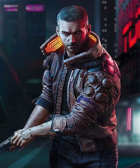 Cyberpunk 2077 Jacket Samurai Bomber Leather Jacket Jackets Masters