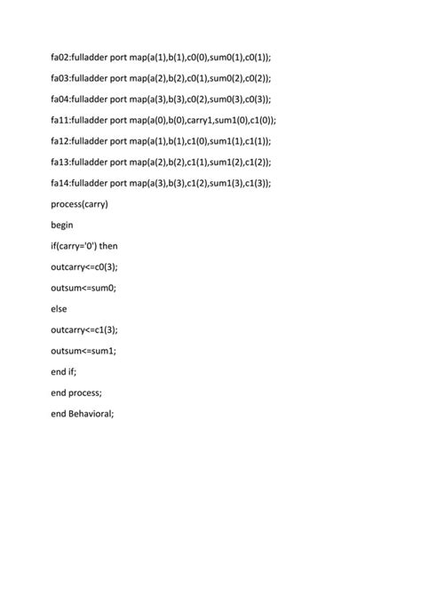 carry save adder vhdl