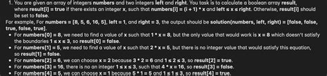 Solved You Are Given An Array Of Integers Numbers And Two Chegg