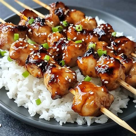 Teriyaki Chicken Skewers Insanely Good
