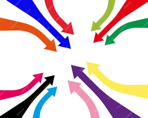 Premium Vector Perspective Curved Arrow Background Design Vector