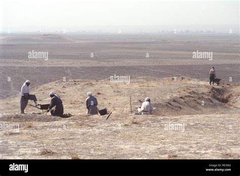Nimrud Iraq Excavations Near The Nineveh Plains As Seen From The Royal Palace Of King