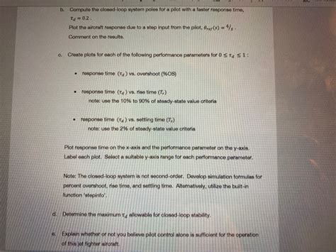 ap1 perform using matlab pilot flevator servo
