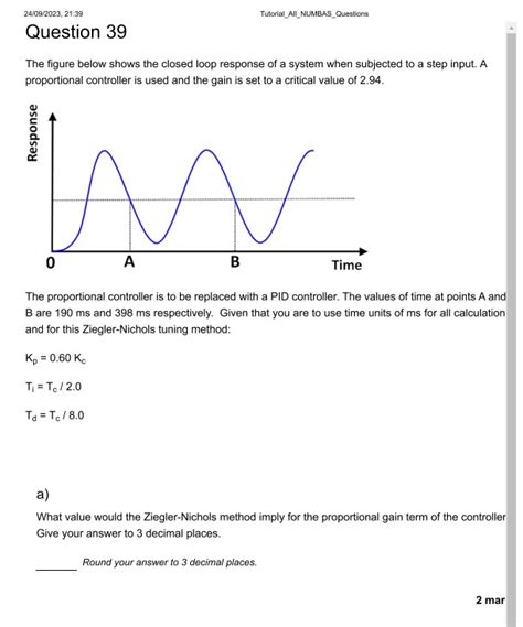 Solved Question The Figure Below Shows The Closed Loop Chegg