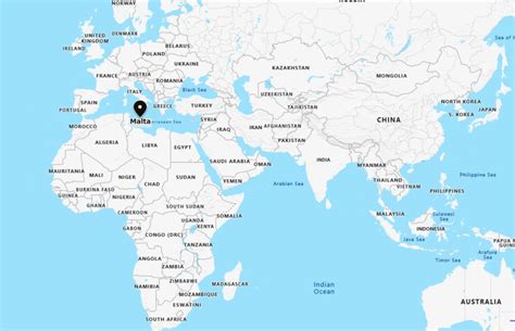 Malta World Map