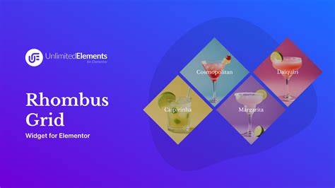Rhombus Grid Widget For Elementor