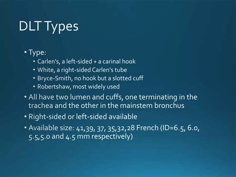 One Lung Ventilation Pptx
