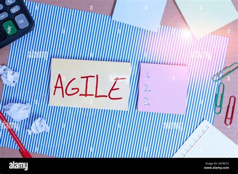 Conceptual Hand Writing Showing Agile Concept Meaning Particular Approach To Project Management