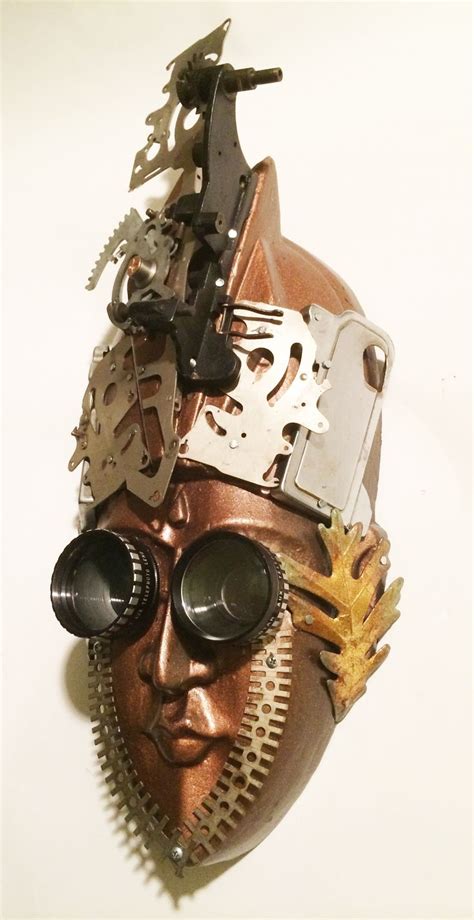 Desperate Times Found Object Assemblage Mask By Assemblique™ Masks Art Assemblage Art Mask