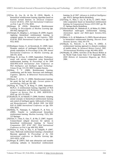 An Exhaustive Survey Of Reinforcement Learning With Hierarchical Structure Pdf