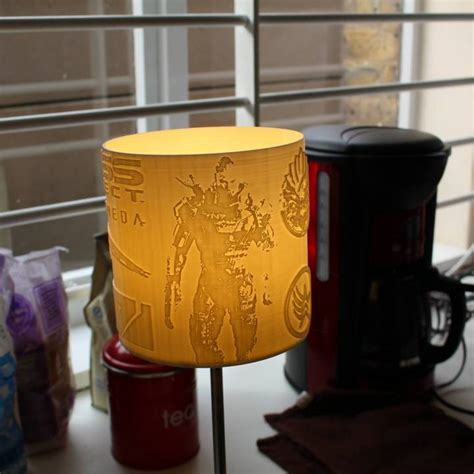 3d Printable Mass Effect Litho Lamp Shade By 3d Custom Print