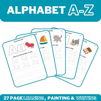 Colorful Alphabet Tracing A To Z By Sel3unny Tpt