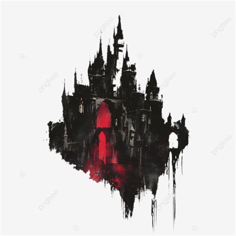 보름달이 있는 어두운 성 창조적 인 작품 어두운 성 보름달 Png 일러스트 및 이미지 에 대한 무료 다운로드 Pngtree