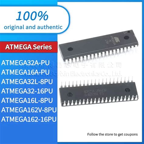 Atmega162v 8pu Atmega162 16pu Atmega32l 8pu Atmega32a Pu Atmega32 16pu
