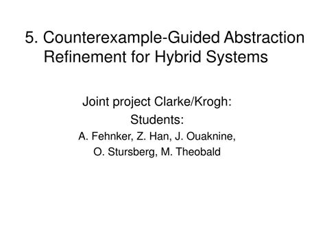 PPT - Model Checking for Embedded Systems PowerPoint Presentation, free ...